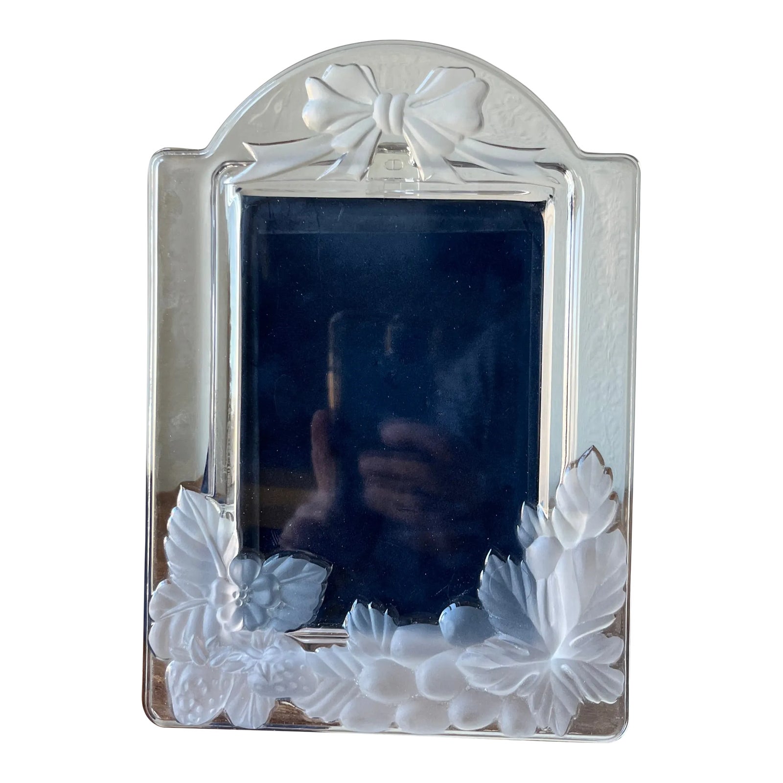 Late 20th Century Mikasa Wedding Day Pattern Crystal Picture Frame ...