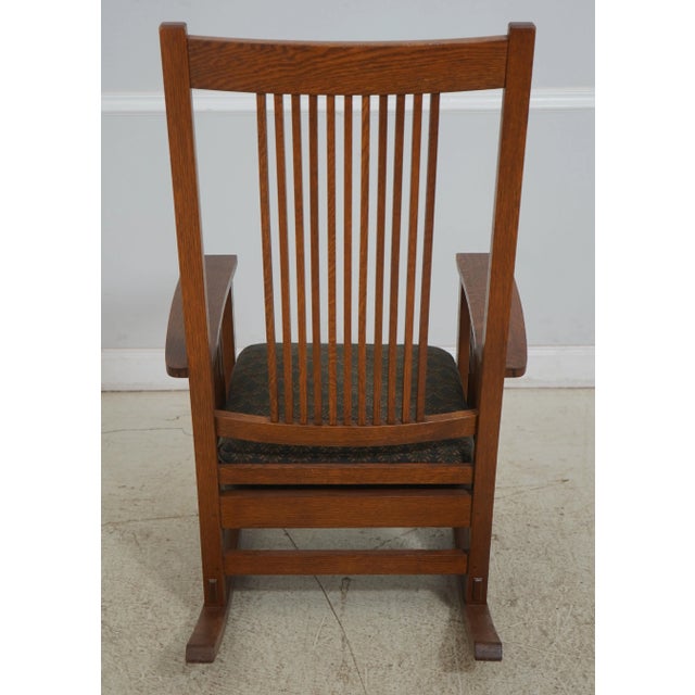 Stickley Prairie Style Mission Oak Rocker | Chairish