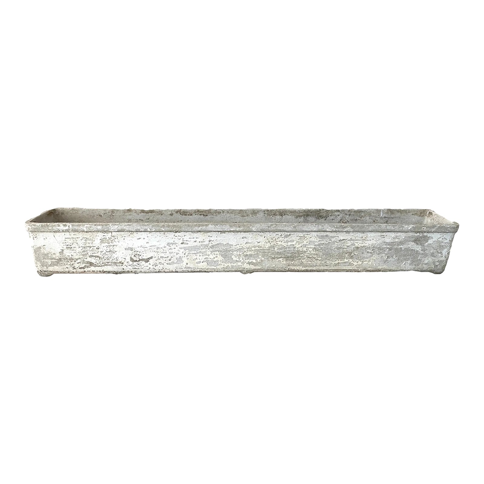 1960s Belgian Cast Cement Planter Extra Long | Chairish