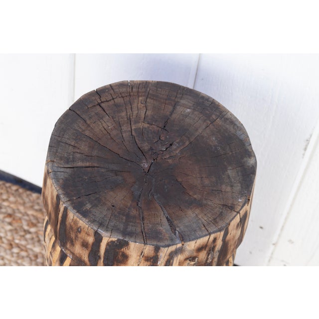 Naga Carved Tribal End Table | Chairish