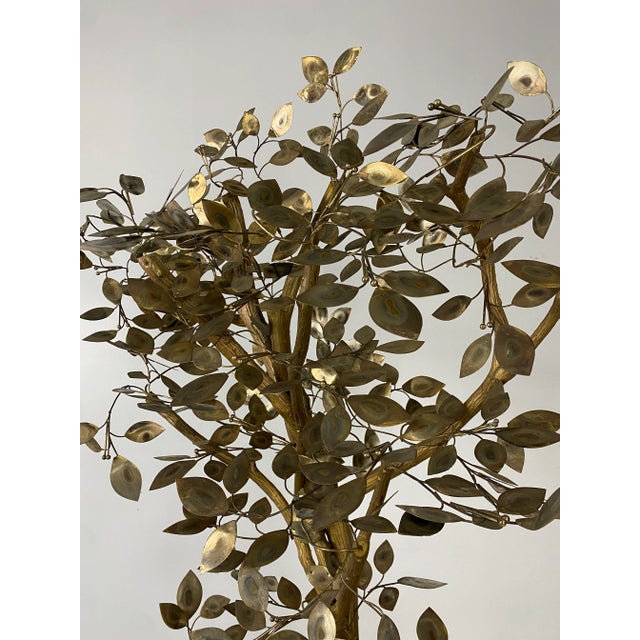 1970s C. Jere Brass Tree Sculpture | Chairish