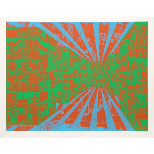 Roy Ahlgren "City of New York" Silkscreen | Chairish