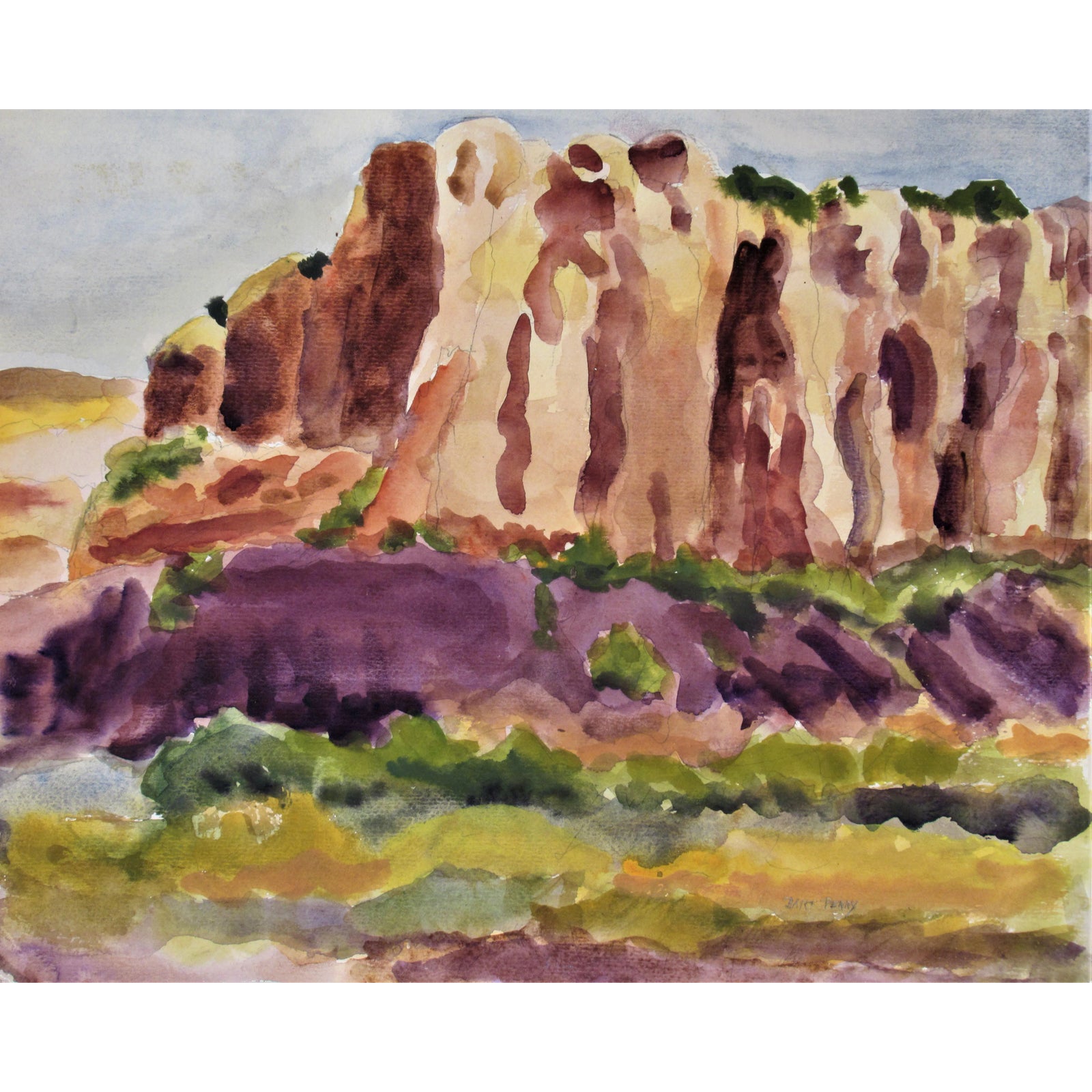 Bart Perry, Landscape V, Circa 1975 | Chairish