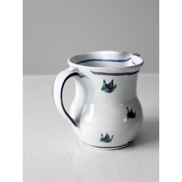 Alex Majeski Studio Pottery Pitcher 1989 | Chairish