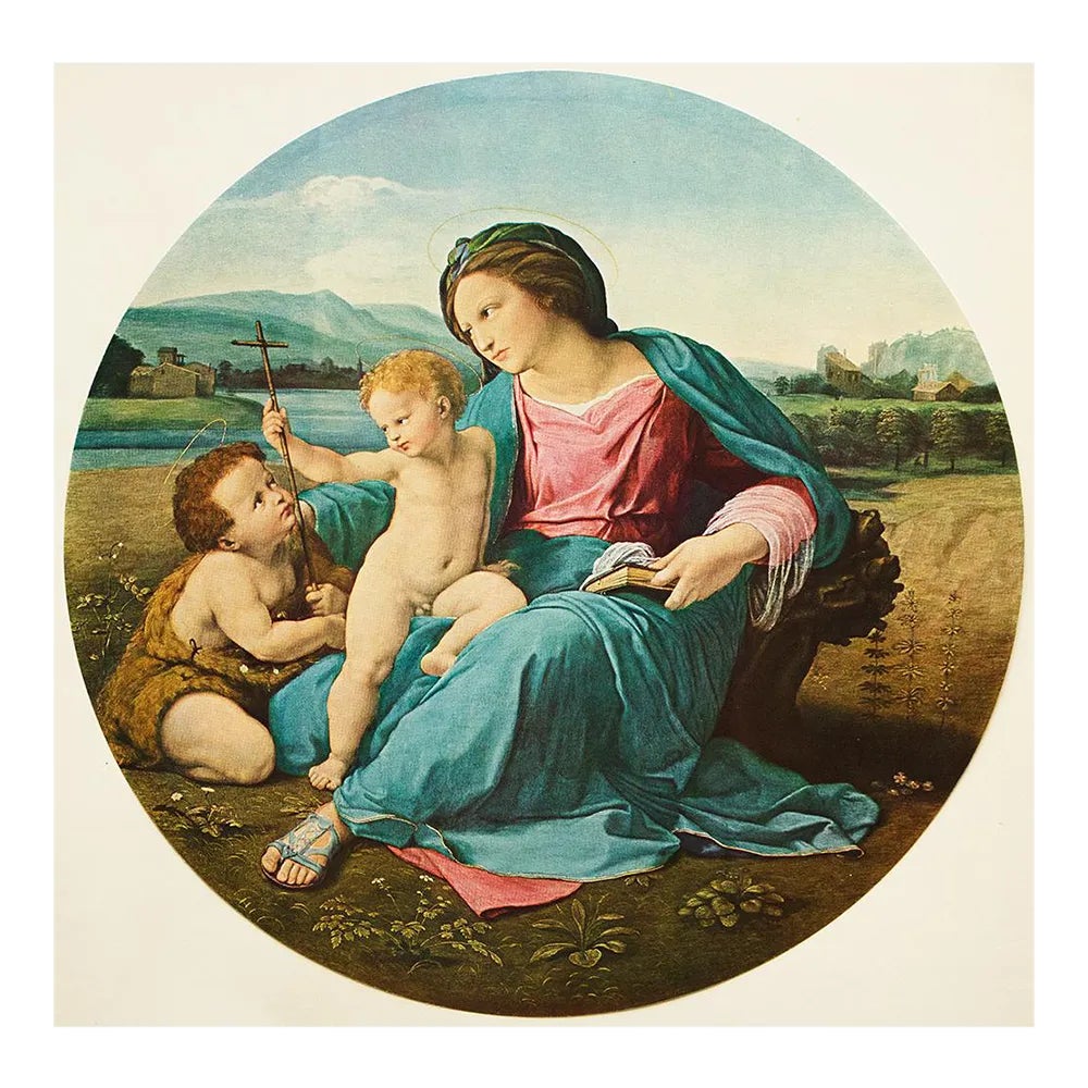 1956 After Raphael "The Alba Madonna", Vintage Full-Color Print | Chairish