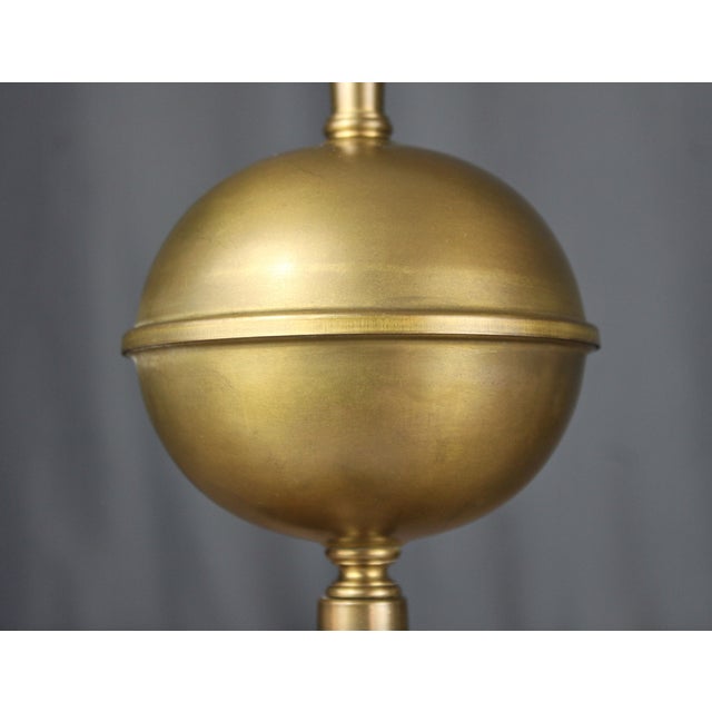 1980s Brass Sphere & Finial Bookends on Faux Wormwood Oak Base- Set of ...