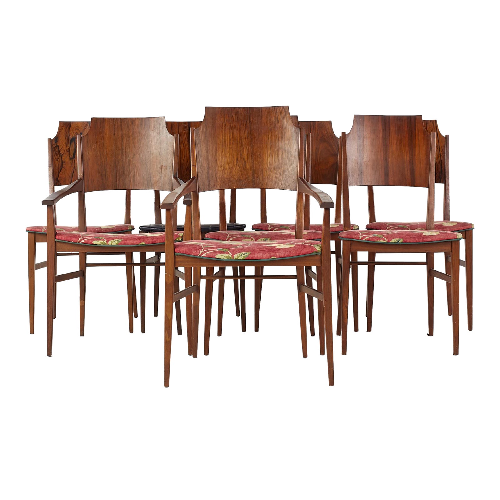 Paul McCobb for Lane Delineator Mid Century Rosewood Dining Chairs ...
