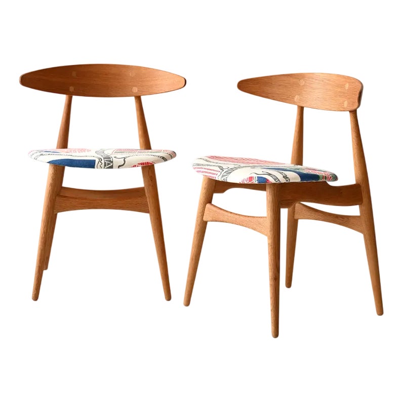 Set of CH33 Chairs by Hans J. Wegner for Carl Hansen & Søn, 1950s ...