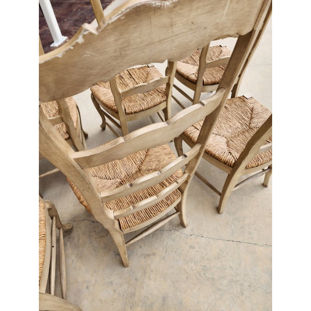 Set of Six French Country Style Dining Chairs | Chairish