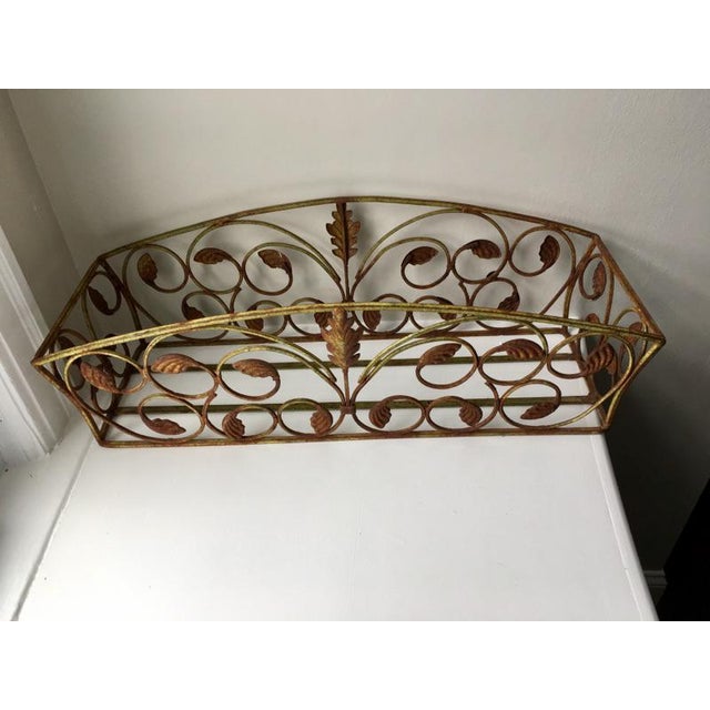 Vintage Rustic French Wrought Iron Window Box | Chairish