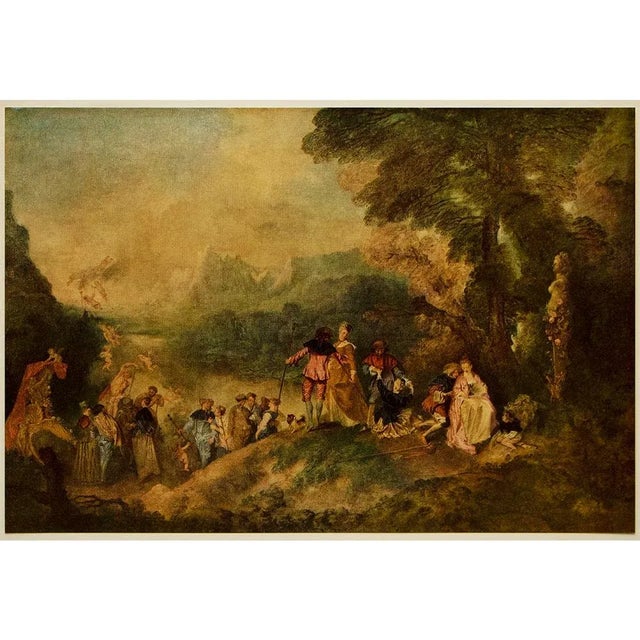 1955 After Jean Antoine Watteau "The Embarkation for Cythera", Vintage ...