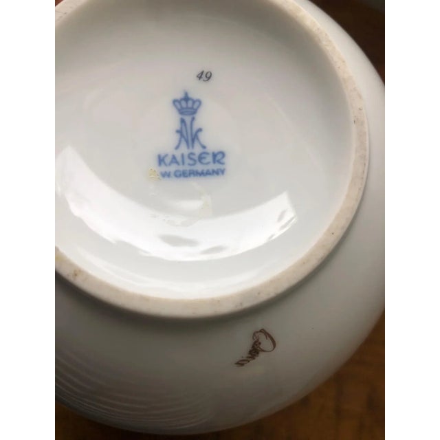 1970s Ak Kaiser Germany Ball Bird of Paradise Vase | Chairish