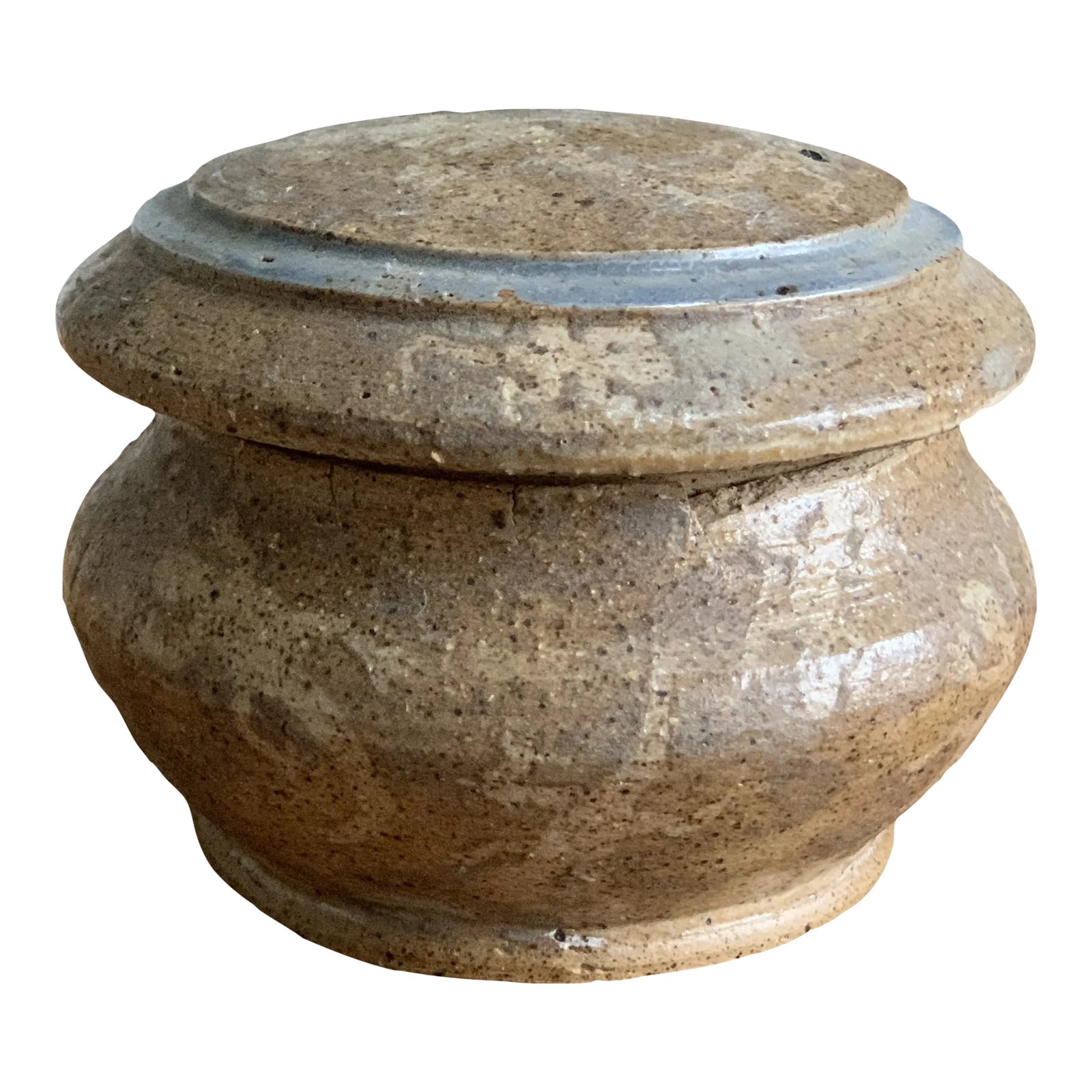 Pottery Aztec Bowl With Lid | Chairish