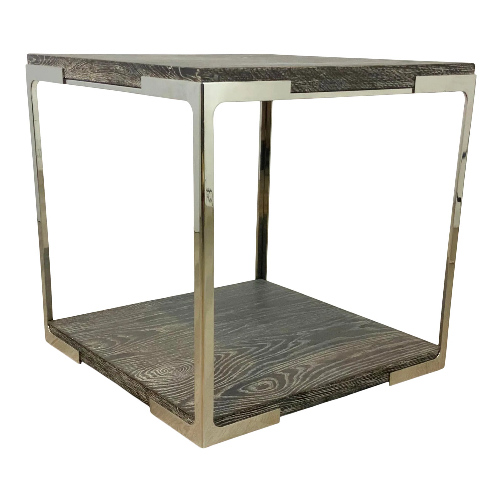 Industrial Modern Interlude Home Cerused Finished Wood and Polished ...