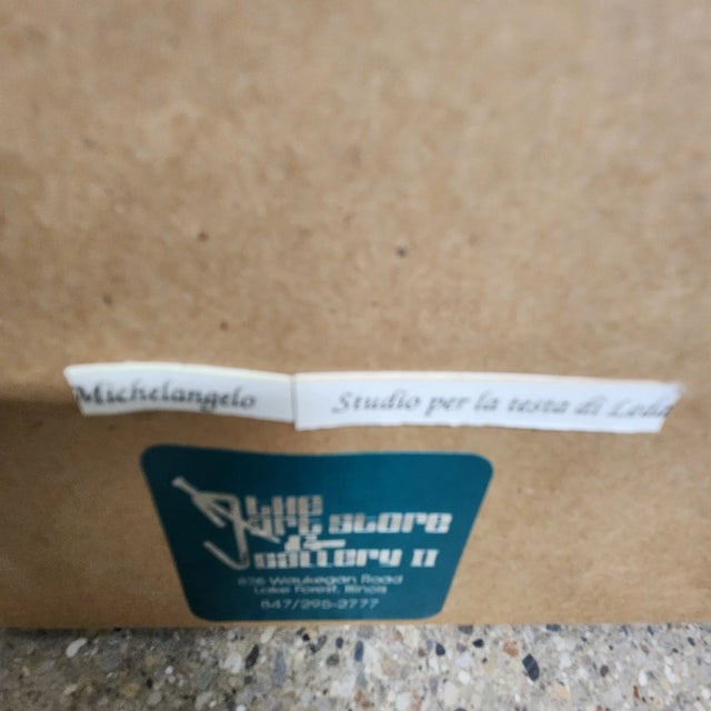 Mid 20th Century Framed Michelangelo Studio Di Testa Femminile From ...