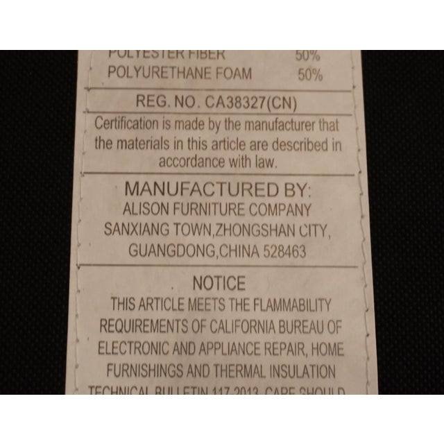 Alison Furniture Contemporary Mission Style Accent Arm Chair W. Faux ...