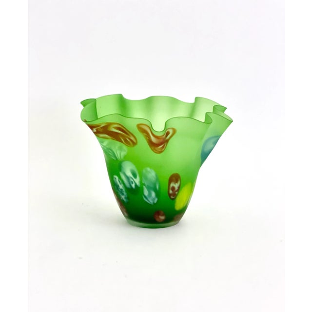 Art Glass Handkerchief Vase | Chairish
