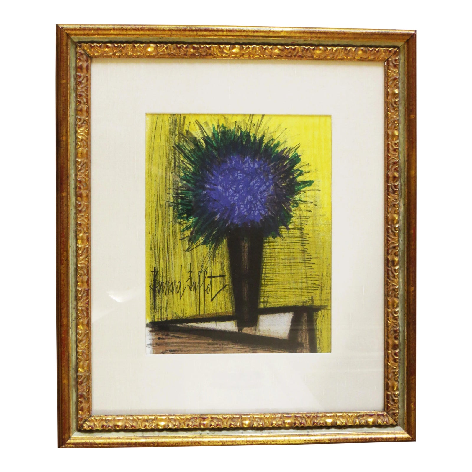 Bernard Buffet "Le Bouquet Violet" Lithograph | Chairish
