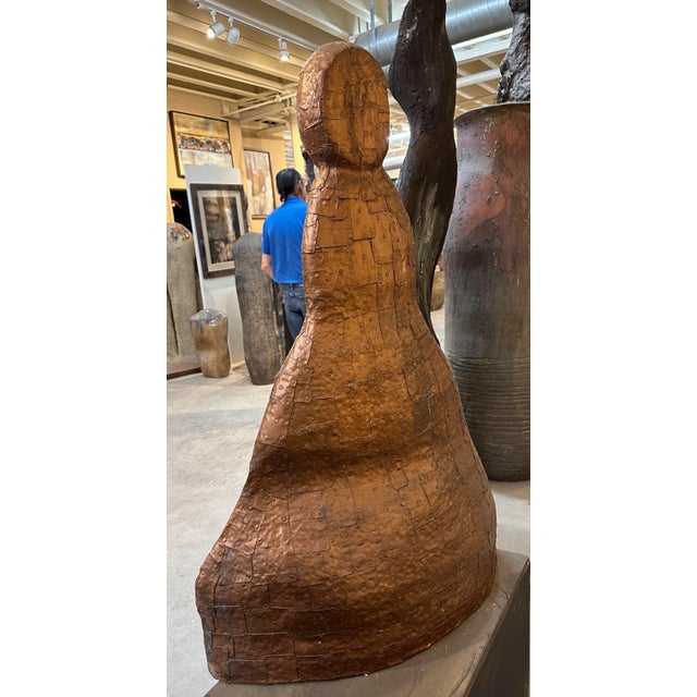 Modern Brutalist Aluminum and Zinc Hand Tapped Metal Sculpture by Mark ...