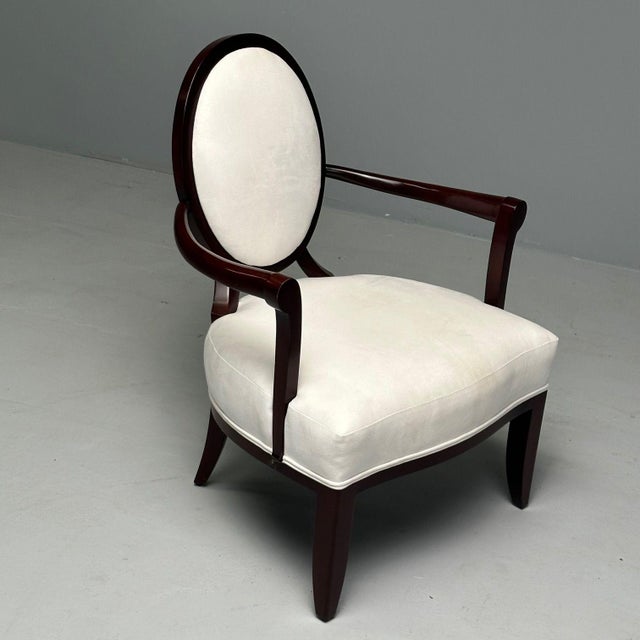 Barbara Barry, Baker Furniture, Art Deco, Armchairs, Mahogany, White ...