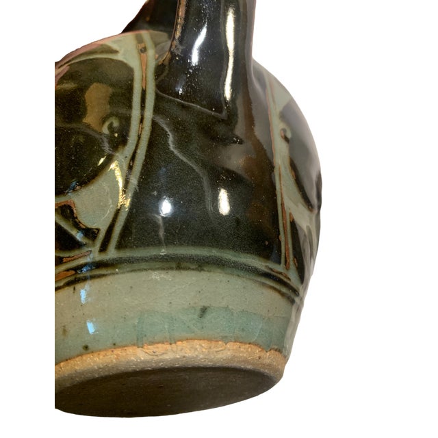 Contemporary Studio Made Sgraffito Pear Motif Pitcher by Miranda Thomas ...