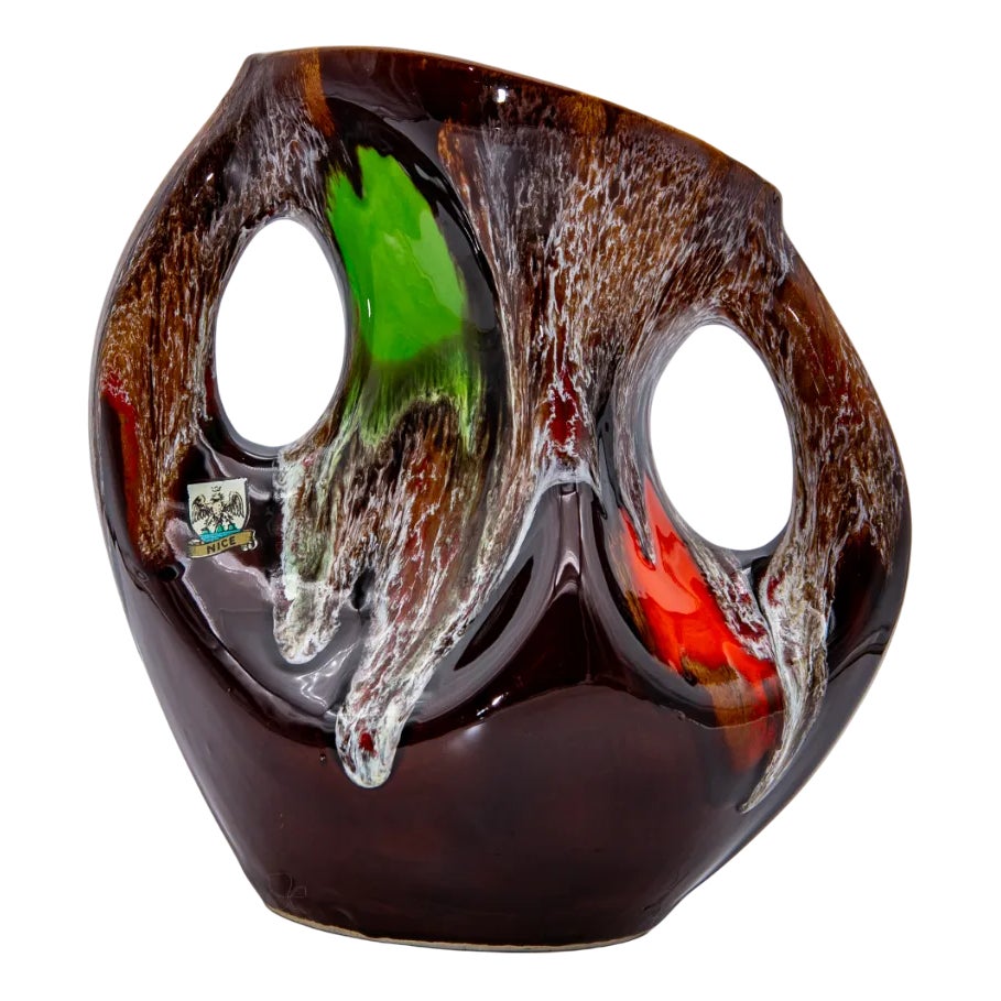 Asymmetrical Vase from Vallauris, 1960s | Chairish