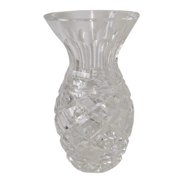 Vintage Waterford Crystal Flared Small Flower Vase | Chairish