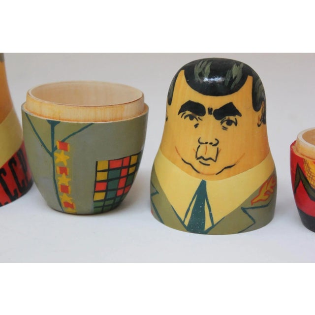 Vintate Soviet Union Leaders Matryoshka / Nesting / Russian Dolls ...