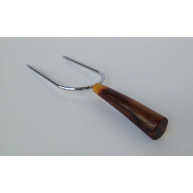 Vintage Mid-Century Bakelite Handled Server Pieces - Set of 4 | Chairish