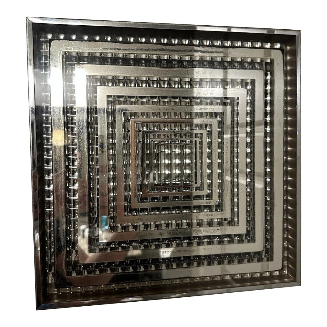 Disco Infinity Mirror 1970's Vintage Wall Décor Postmodern Op Art ...
