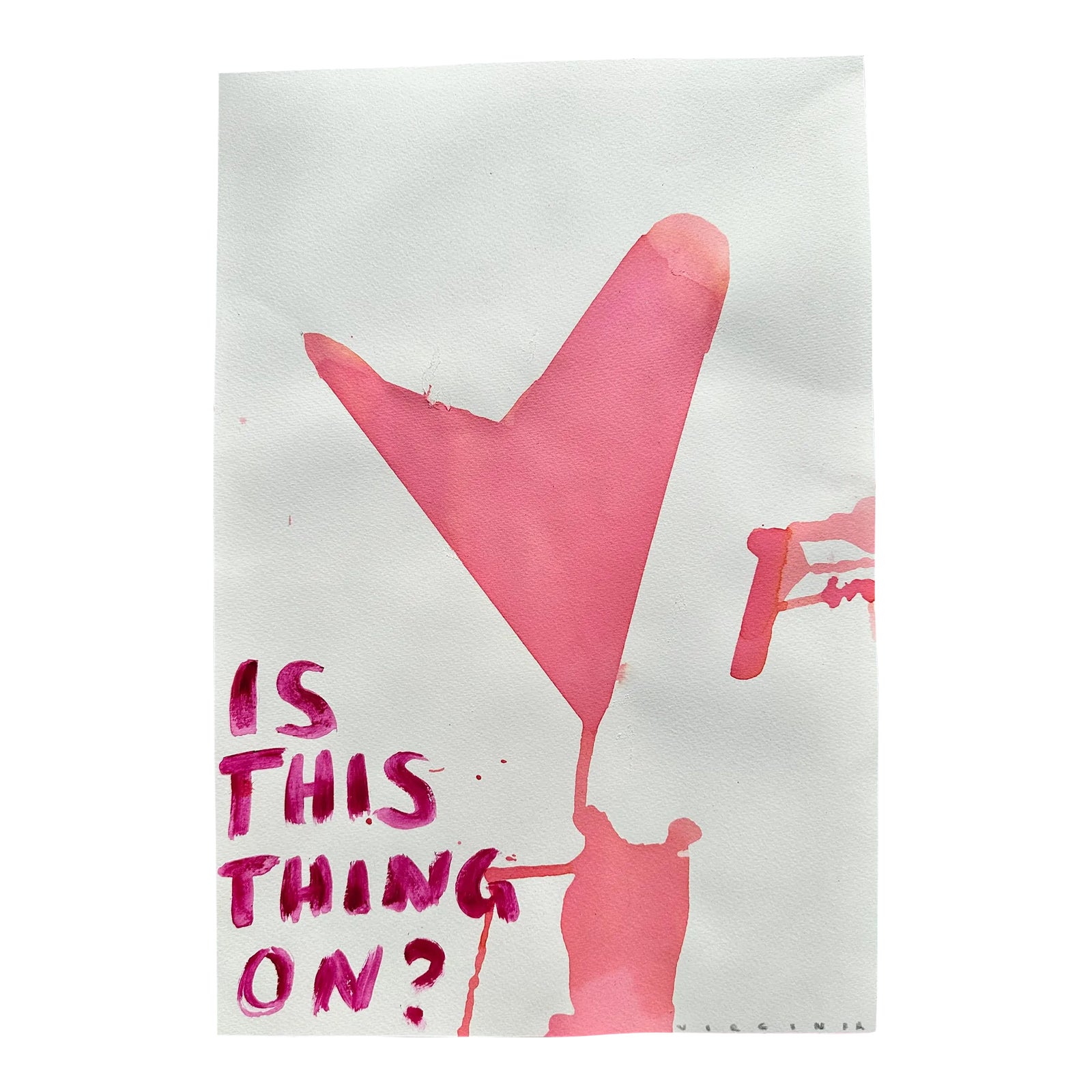 Is This Thing on Painting by Virginia Chamlee | Chairish