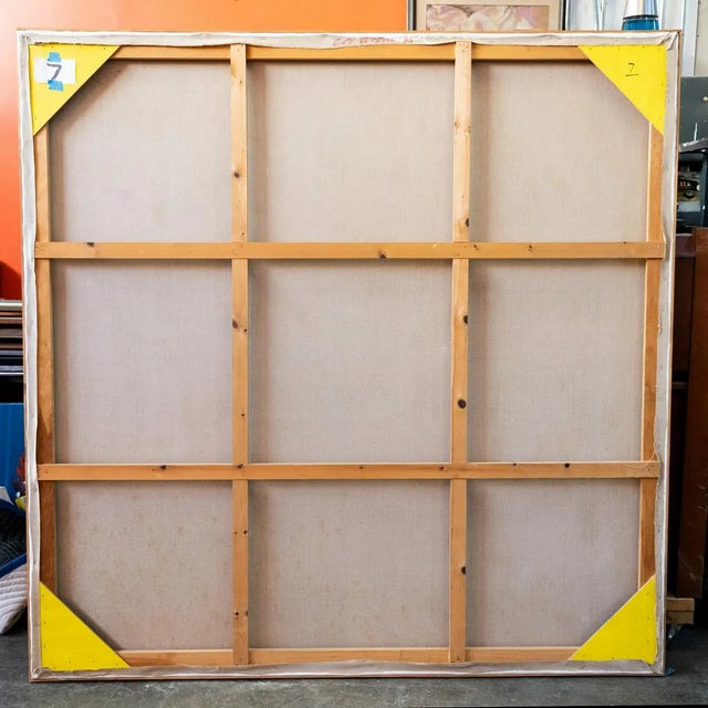 1990s James Canavan Large Modern Abstract Oil Painting on Canvas | Chairish