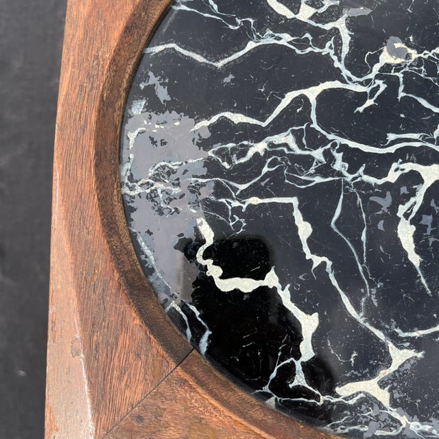 1940s Faux Marble Smoking Stand | Chairish