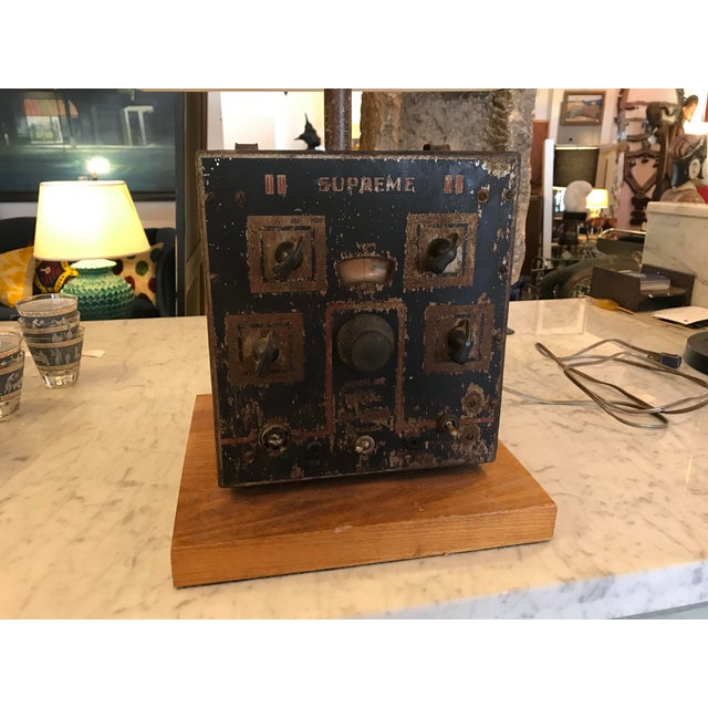 Vintage Transistor Radio Repurposed Into Tabletop/ Desktop Lamp | Chairish