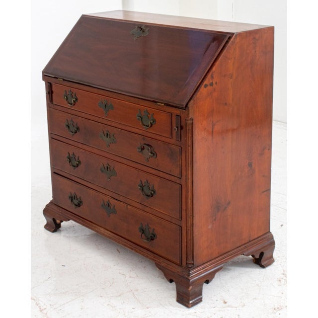 Colonial Revival Slant Front Secretary Chest | Chairish