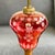 Late 18th Century, Ruby Red Glass Cut to Clear Glass Table Lamp | Chairish