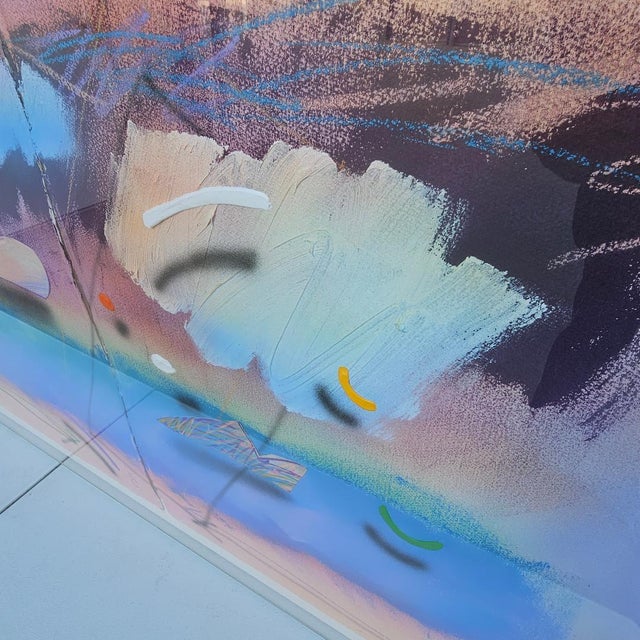 1960s Mid Century Abstract Art by James Groody Oil on Paper Triptych ...