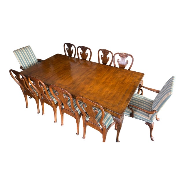 Vintage Baker Furniture Stately Homes Extendable Walnut Dining Table ...