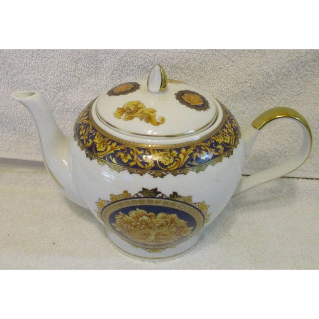 1980s T. Limoges France Depos Porcelain Bacchus Tea Pot | Chairish