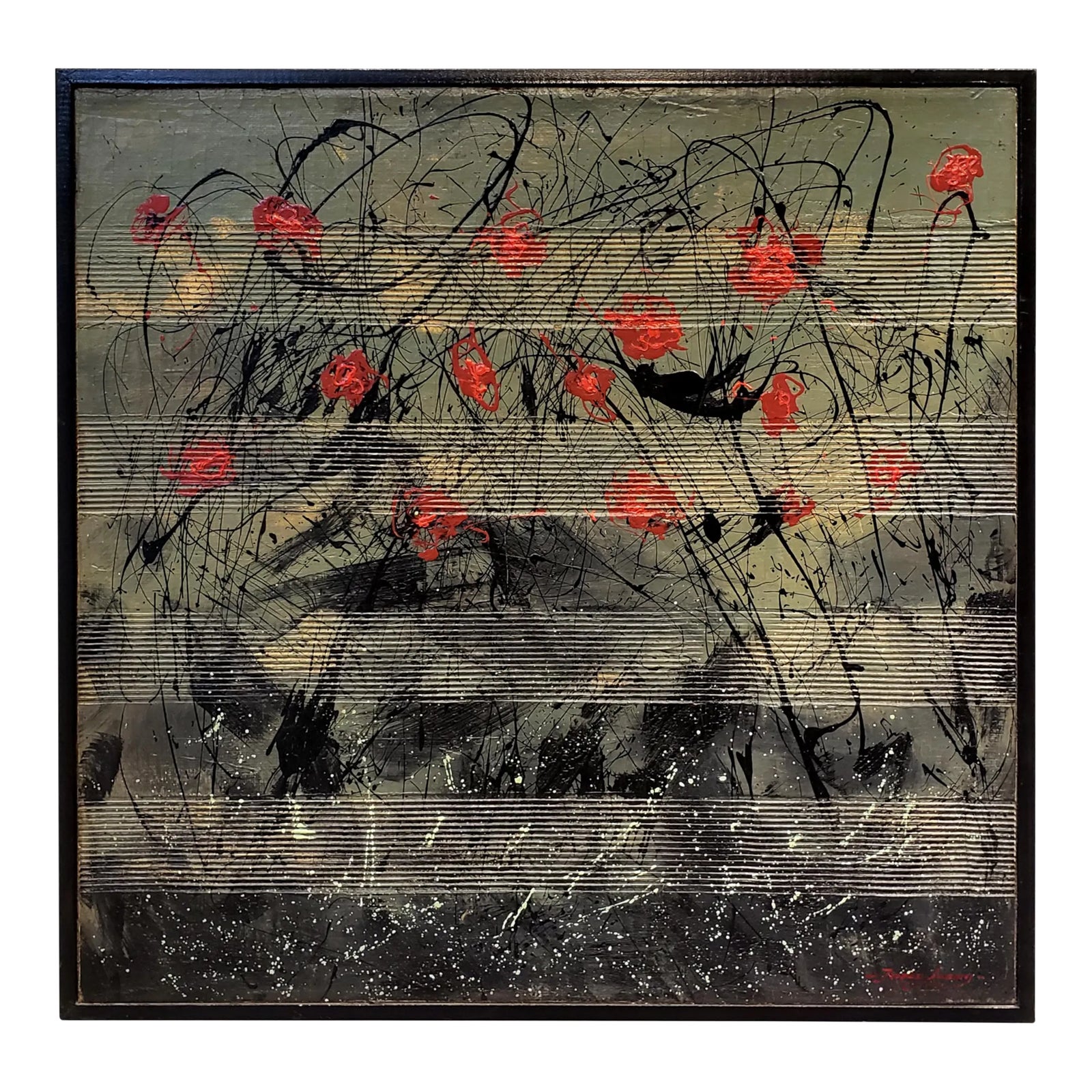 Modern Expressionist Painting by Artist Jacques Lamy | Chairish