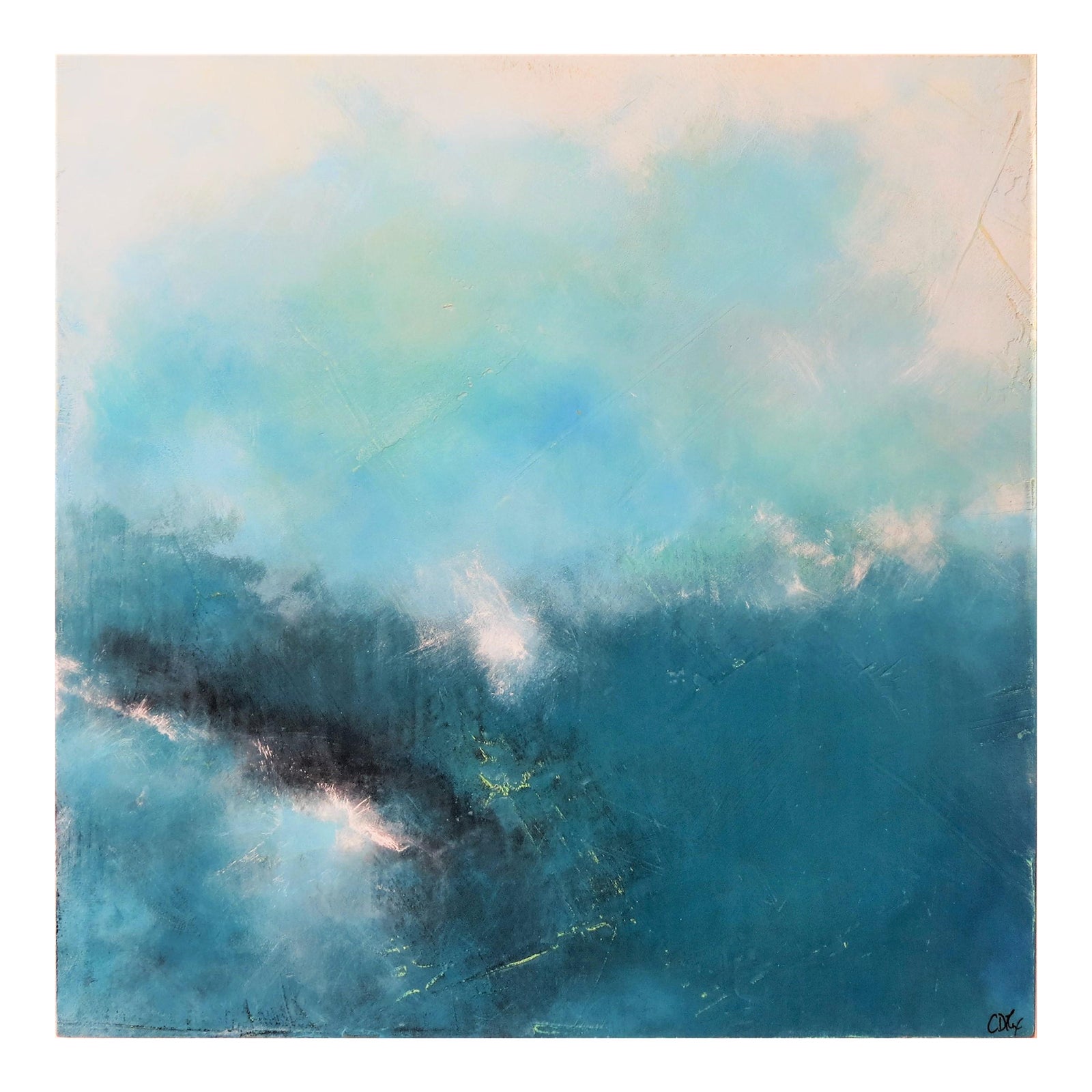 Original Framed Abstract Modern Painting by C. Damien Fox 2023. | Chairish