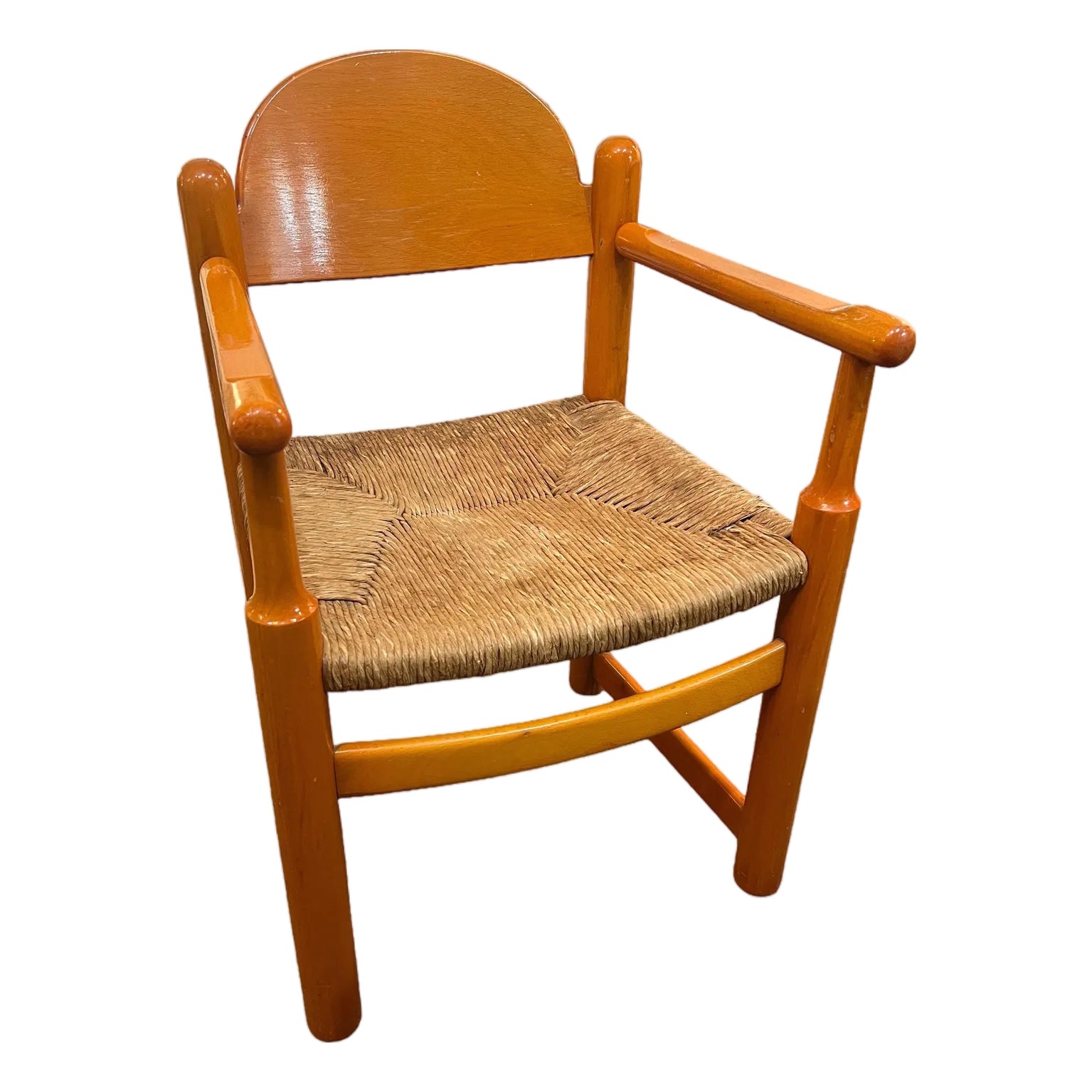 1960s Vintage Sculptural Chair Hank Lowenstein Padova Chair Rush Seat ...