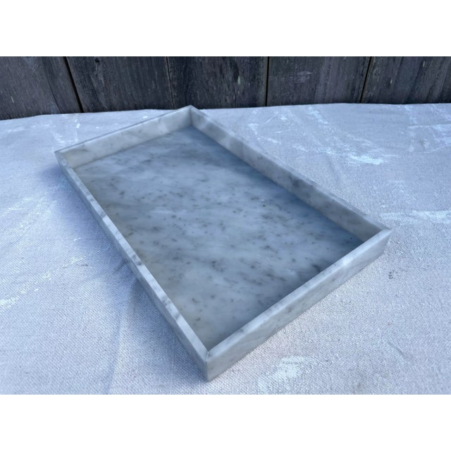Solid Marble Modern Tray | Chairish