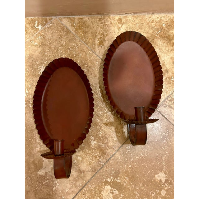2000s Early American Style Candle Wall Sconces- Set of 4 | Chairish