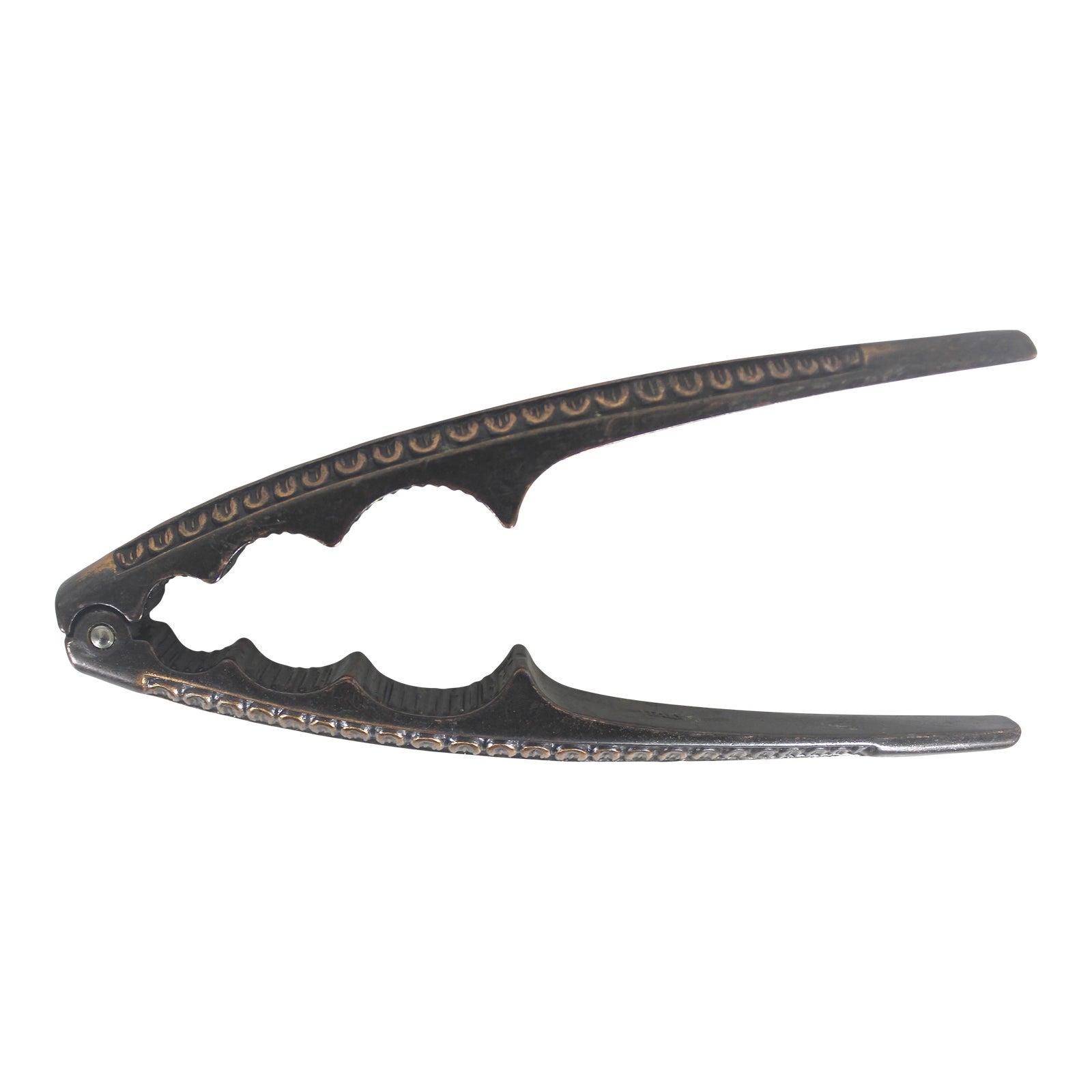 Vintage Italian Bronze Nut Cracker With Handles Solid NutCracker | Chairish