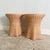 Wicker Woven Trompe l'Oeil Style Ghost Side Table a Pair | Chairish