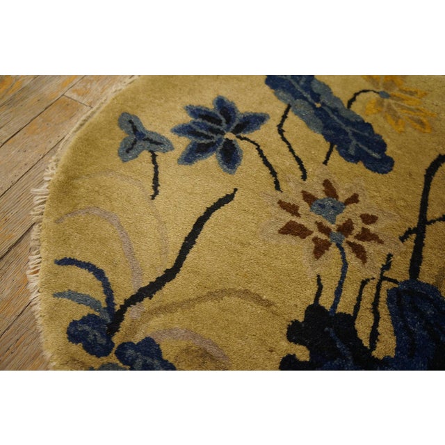 1920s Antique Chinese Art Deco Round Rug | Chairish