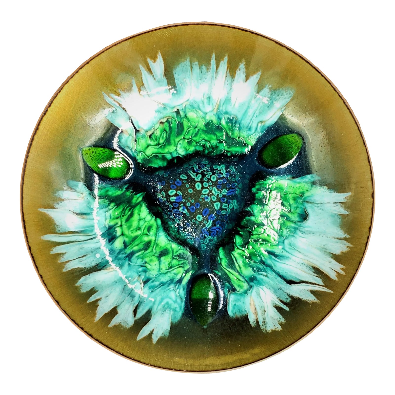 1970s Edwards Star Enamel Copper Plate Original, Gump’s of San ...