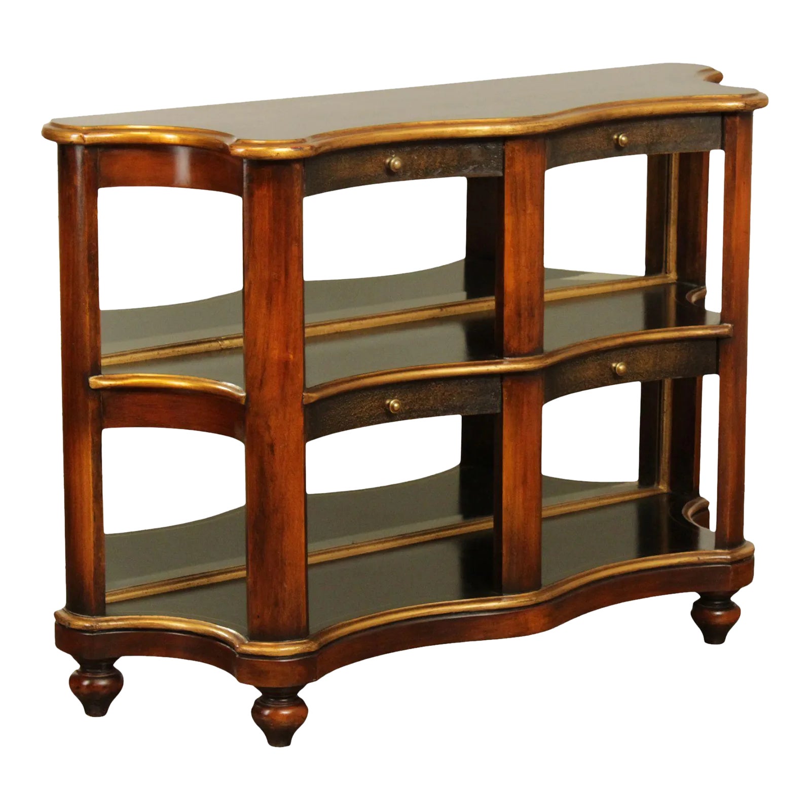 Regency Style Three-Tier Mahogany Console | Chairish