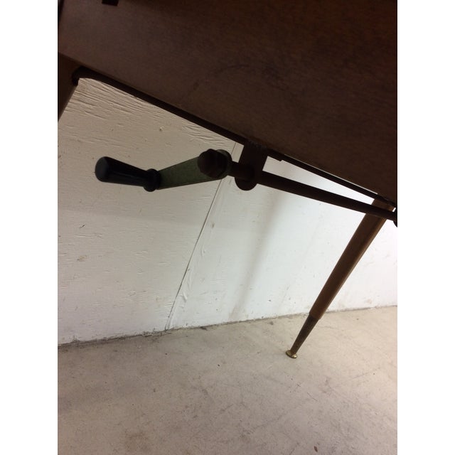 Mid Century Modern Small Draw Leaf Table | Chairish